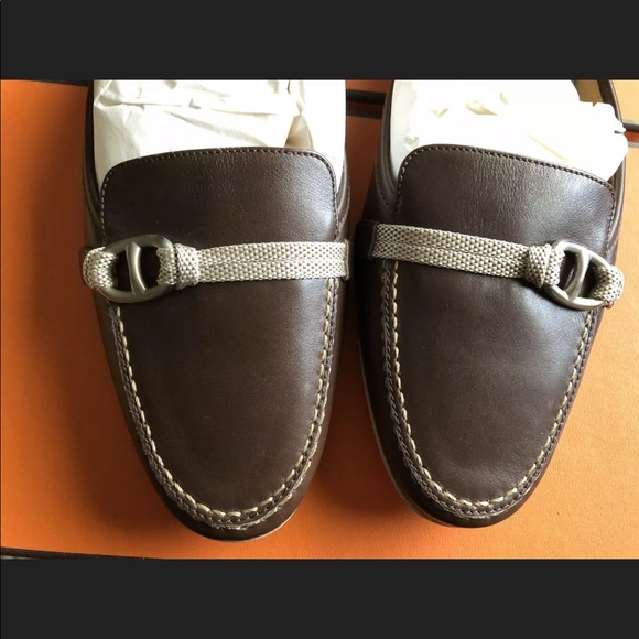 Hermes | Shoes | Hermes Semelle Cuir Mules 365 | Poshmark